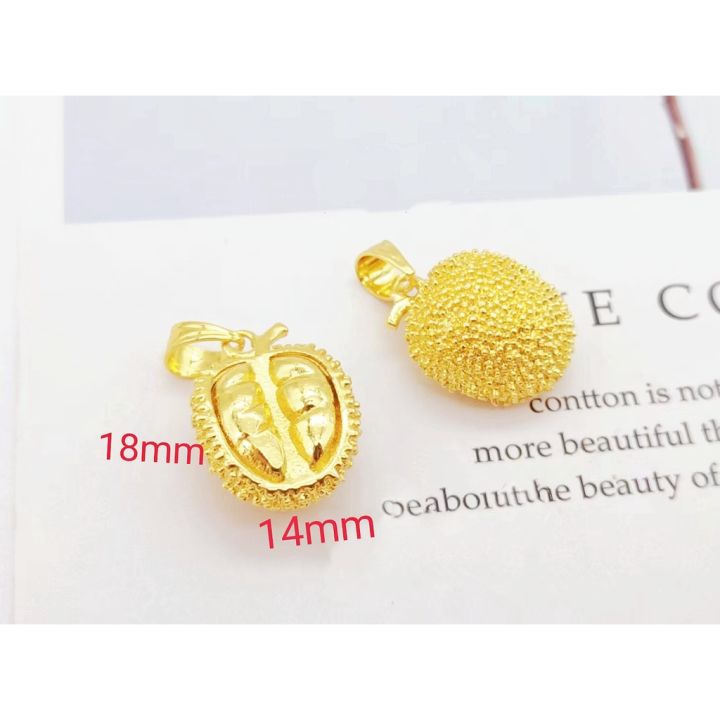 Emas Korea Gred A LOKET DURIAN PENDANT GOLD PLATED - 24K Long Lasting ...