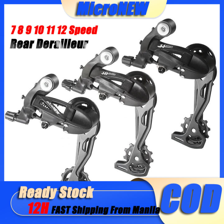 Microshift 7 8 9 10 11 12 Speed Mountain And Road Bike Rear Derailleur ...