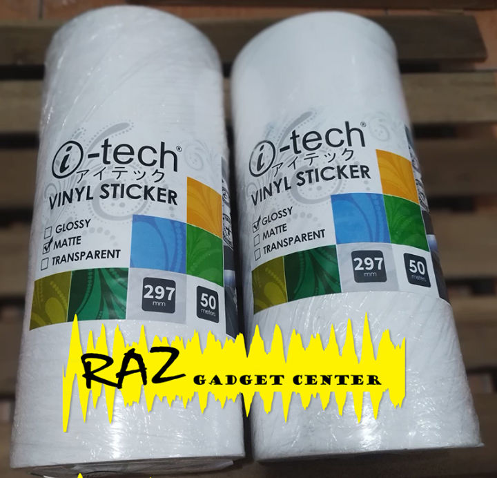 I-tech Printable Vinyl Sticker 50 Meters Roll Matte / Glossy | Lazada PH