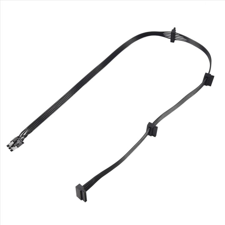 PCIe 6Pin Male to 4 SATA Power Supply Cable for Seasonic Focus+/ MK3 ...