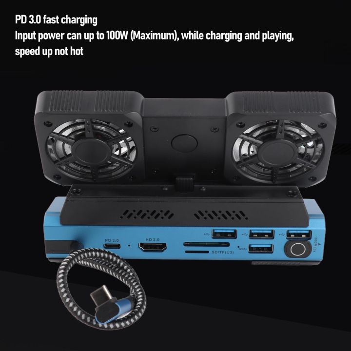 9 in 1 Docking Station for Steam Deck OLED for ROG Ally X for Legion Go ...