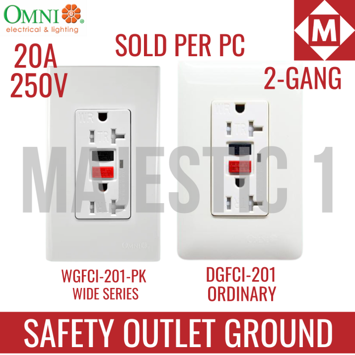 OMNI GFCI Outlet Duplex Safety Outlet 20A/250V (WGFCI-201 / DGFCI-201 ...
