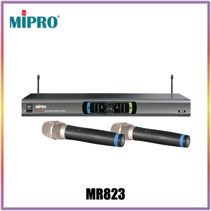 Mipro MR823 UHF Dual Channel Wireless Handheld Microphone | Lazada