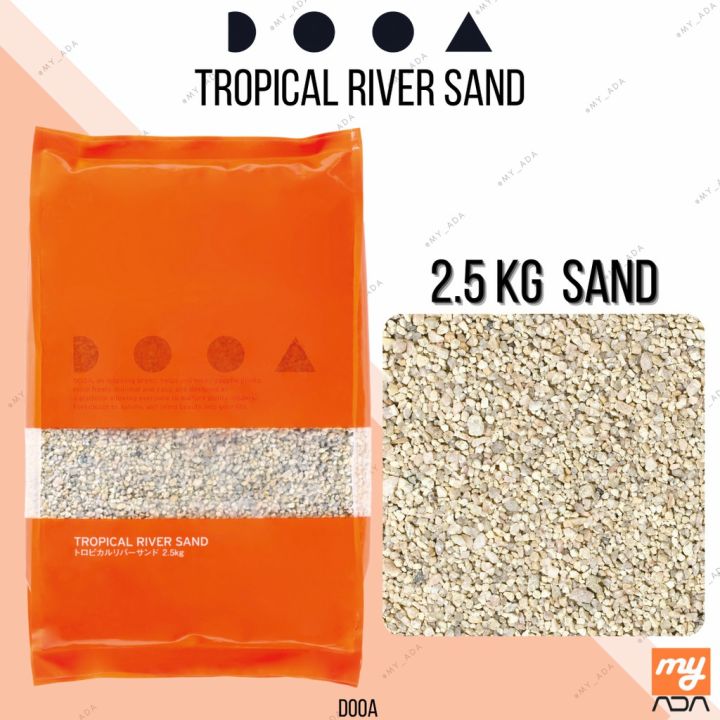 DOOA Tropical River Sand (2.5kg) Aquarium Sand Paludarium Sand Aqua ...