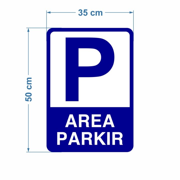 STIKER RAMBU AREA PARKIR Bahan REFLEKTIF | Lazada Indonesia