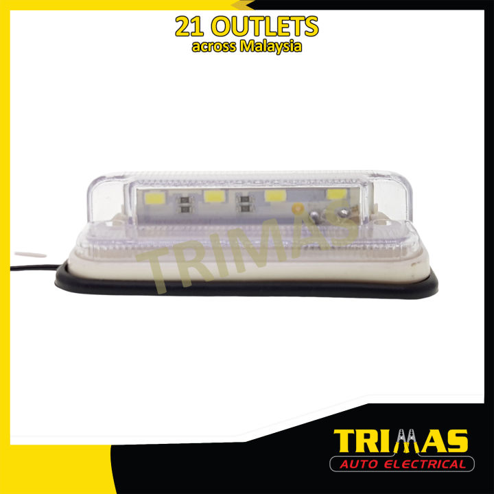 LED License Number Plate Light Rear Lamps Boat Trailer Truck Van Lorry ...