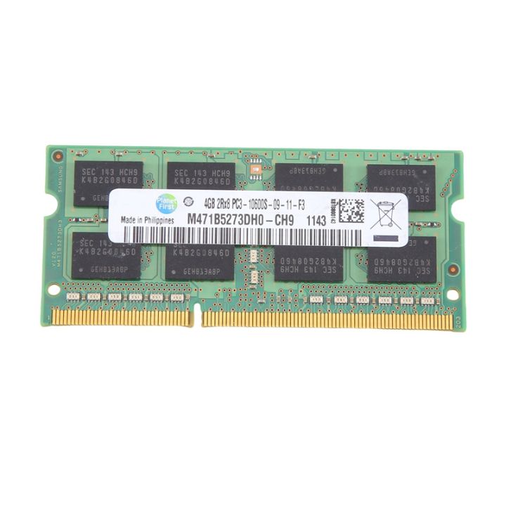 DDR3 4GB Laptop RAM Memory 1333Mhz PC3 10600 2RX8 1.5V 16 IC SODIMM ...