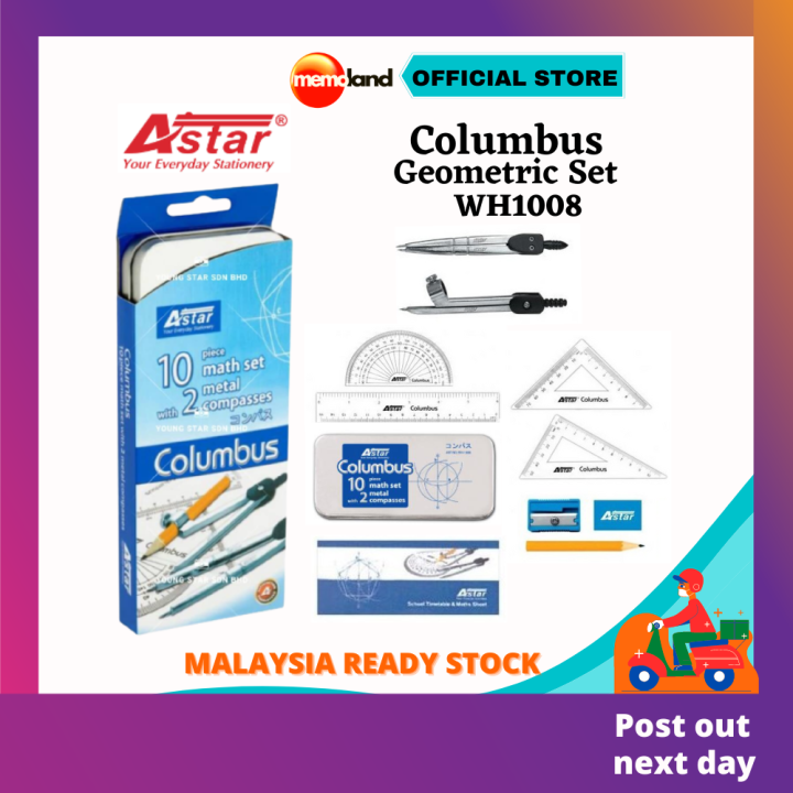 ASTAR WH1008 MATHS INSTRUMENT SET | Lazada