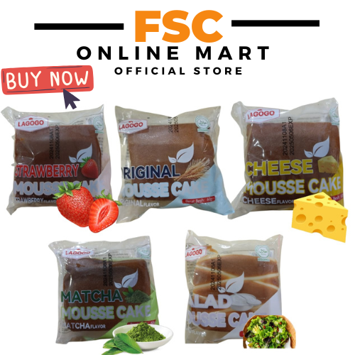 [FSC] Lagogo Mousse Cake 60g ( Original/ Matcha / Strawberry/ Salad ...