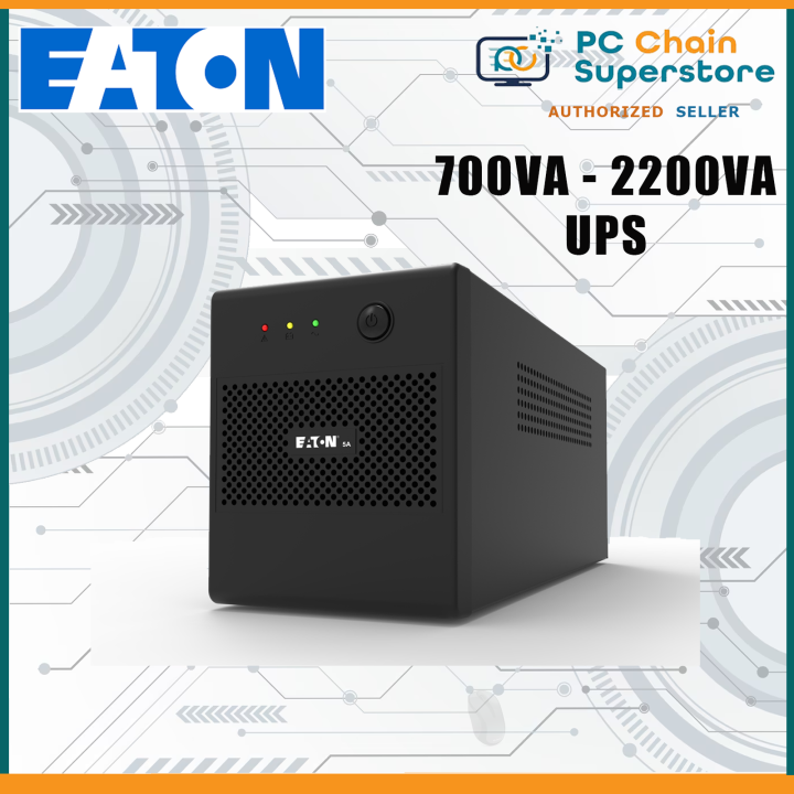 Eaton 5A 700VA / 900VA / 1200VA / 1500VA / 2200VA Tower UPS - Surge ...