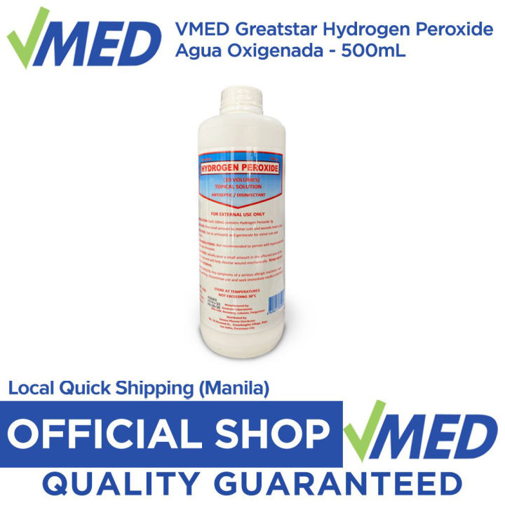 VMED Greatstar Hydrogen Peroxide Agua Oxinada - 500mL | Lazada PH