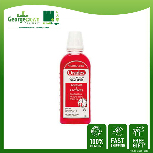 ORADEX DUAL ACTION MOUTHWASH 400ML | Lazada
