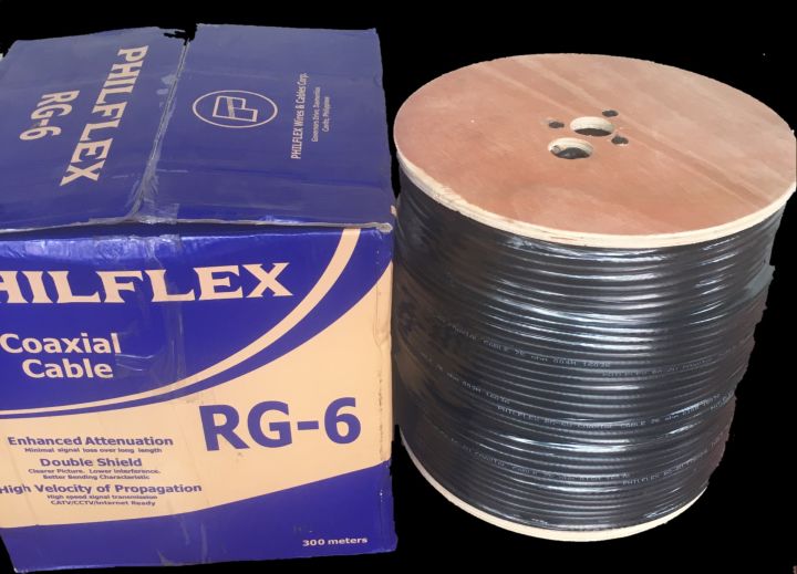RG6 300 Meters, CCTV Cable, Cable Wire, Coaxial Cable ( Philflex ...