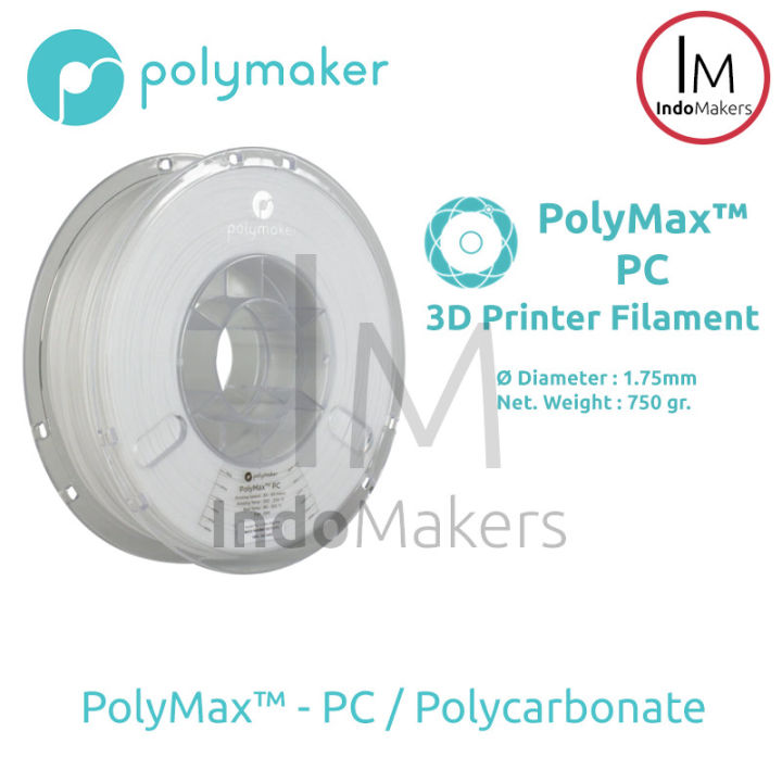 Polymaker PolyMax™ PC - 3D Printer Polycarbonate Filament | Lazada ...