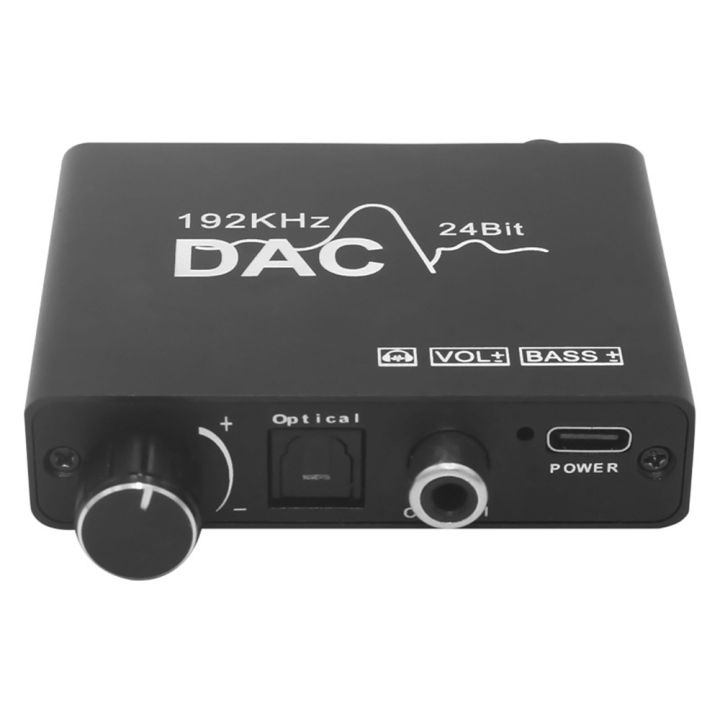 Tangrenshop 192kHz DAC Digital To Analog Audio Converter With Bass ...