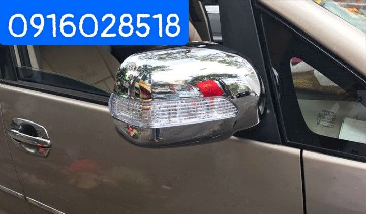 Ốp kính chiếu hậu Toyota innova 2006 2007 có đèn LED mạ crom loại bóng ...