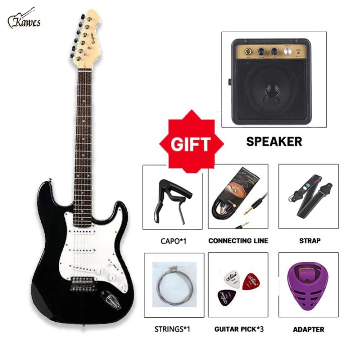 Free shippingKAWES Electric Guitar 39 inch ST Electric Guitar ...