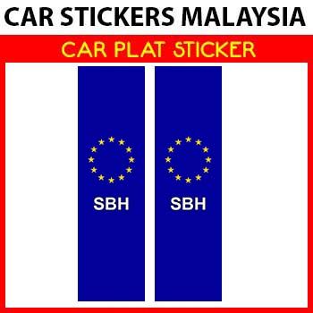 Car Plat Sticker - Sabah EU kereta CSM | Lazada