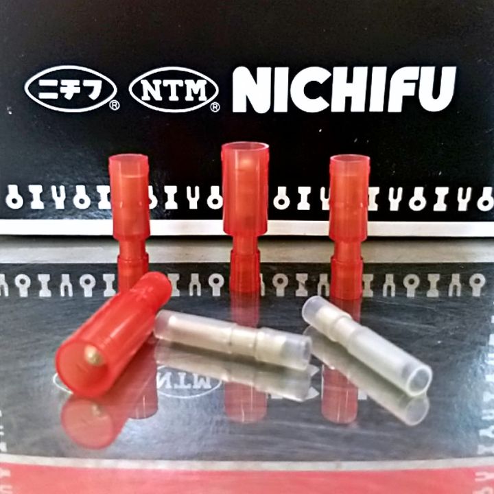 Đầu cos ghim đực cái đầu đạn Nichifu Nhật Bản, đầu cốt ghim tròn bấm nối dây điện PC2005, PC4009 ...