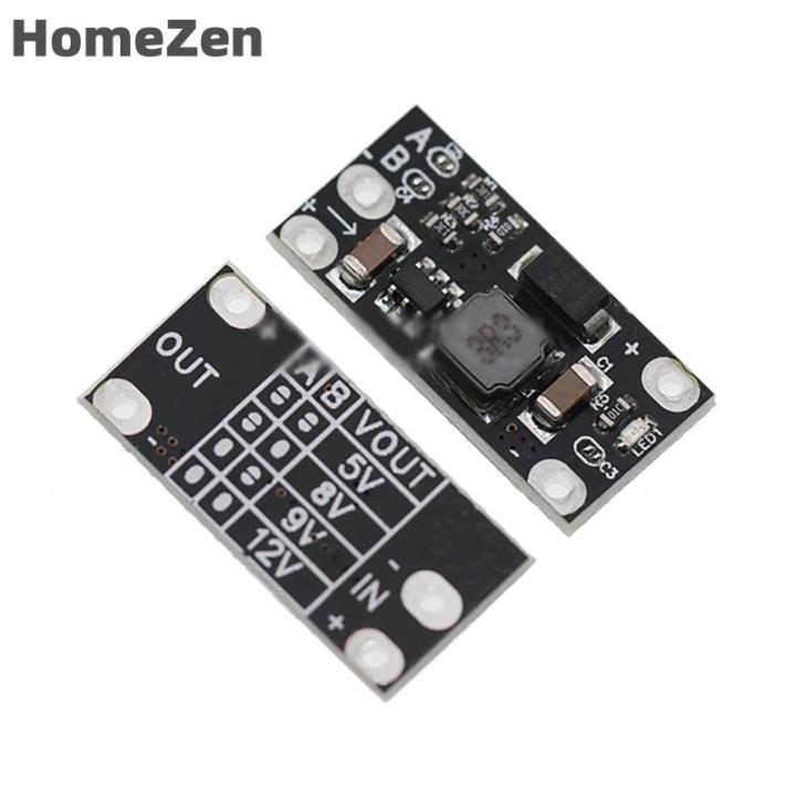 HomeZen Mini DC-DC Boost Step Up Converter Board Module 3.7V to 12V Voltage Regulator PCB Board ...