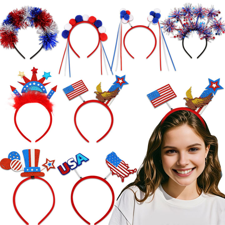 Bianyi American Themed Headwear Usa Themed Headband 4th of July ...