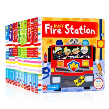 หนังสือภาษาอังกฤษ ชุด Busy: (Push Pull Slide Board Book) | หนังสือภาษา ...