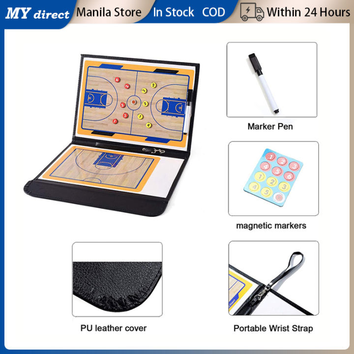 Magnetic Basketball Tactical Board Foldable Basketball Coaching Board ...