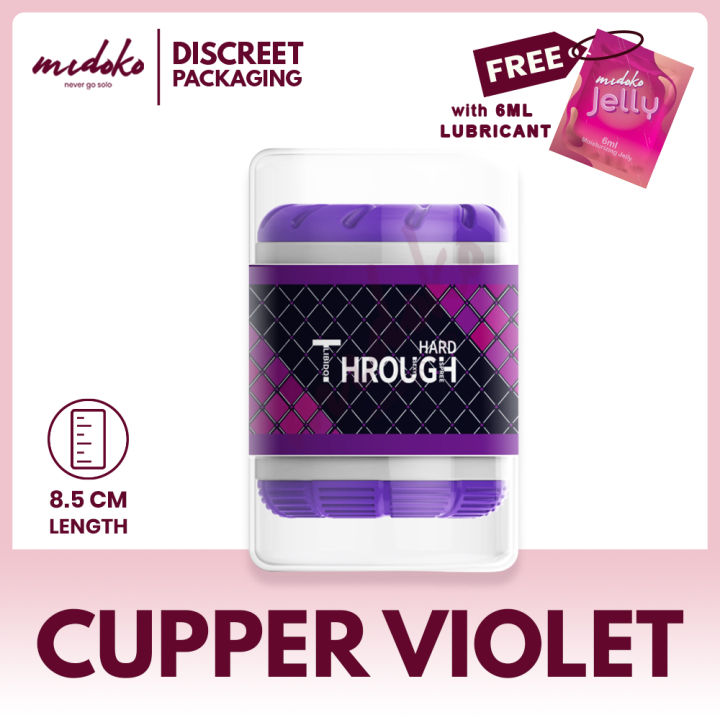 Midoko Premium Dual Channel real life Masturbator Cup: Experience Intense Sensations - Violet ...