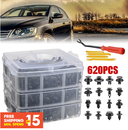 620pcs+5pcs/750pcs Car Fastener Rivet Bumper Clip Fastener Expansion ...