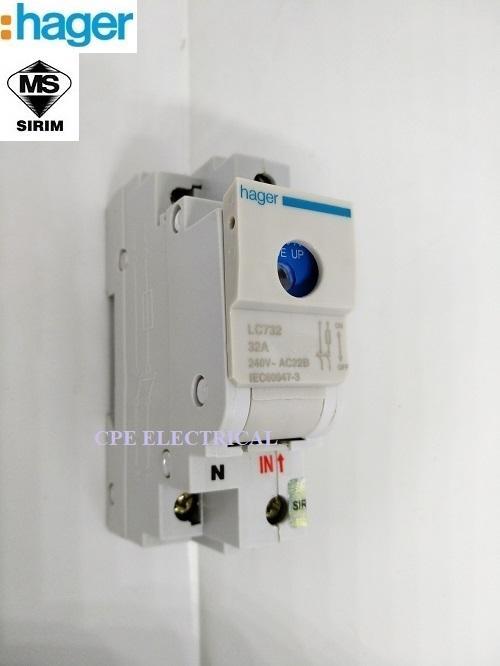 HAGER 32A 1P + NEUTRAL MAIN SWITCH FUSE | Lazada