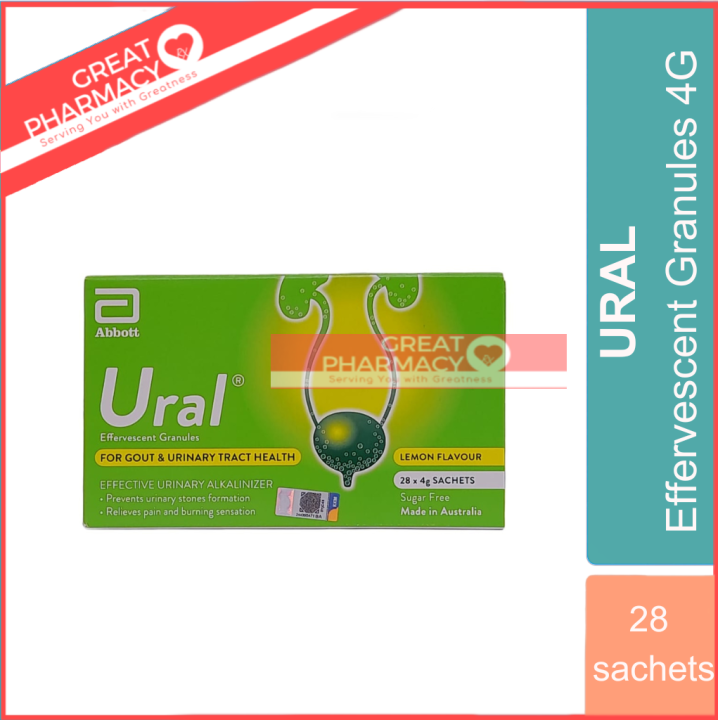 Ural Effervescent Granules 4G 28 Sachets (Exp: 03/2027) | Lazada