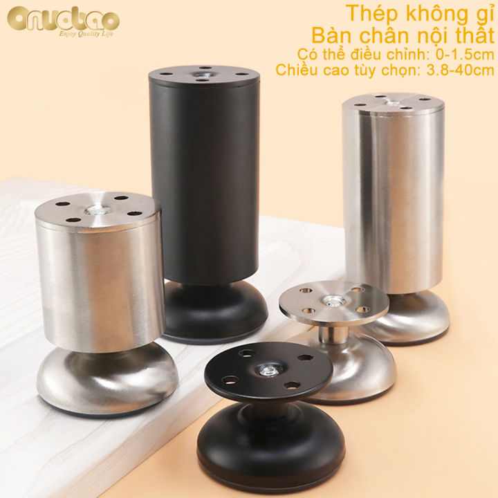 [Onoba] 1 CÁI dày bằng thép không gỉ có thể điều chỉnh chân đồ nội thất ...