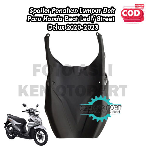 Spoiler Penahan Lumpur Dek Paru Honda Beat LED/STREET/DELUX 2020-2023 ...