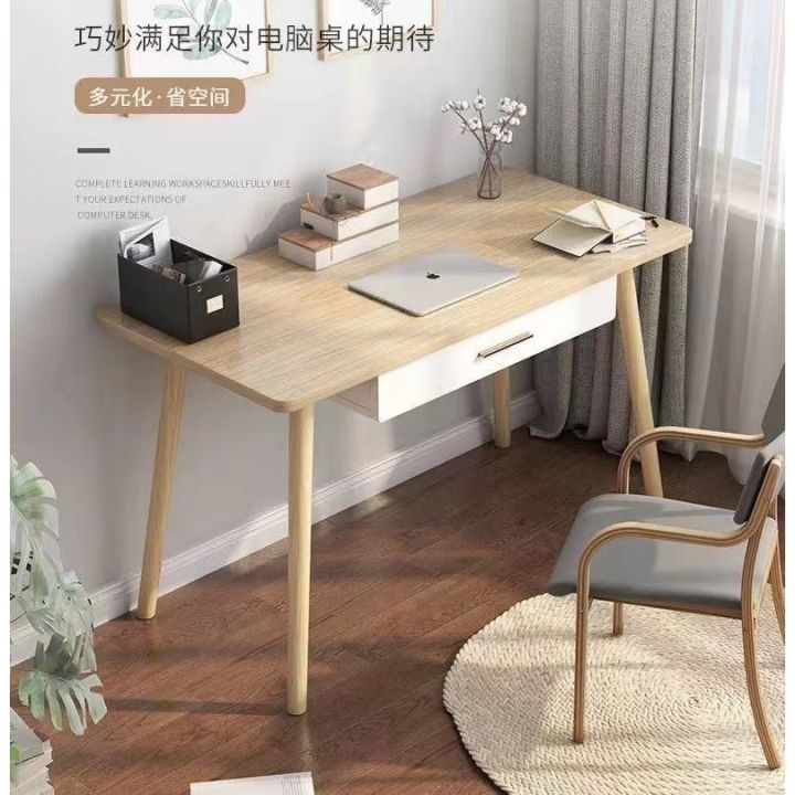 Computer Table Office Desk Desktop Home Student table with 1 Drawer ...