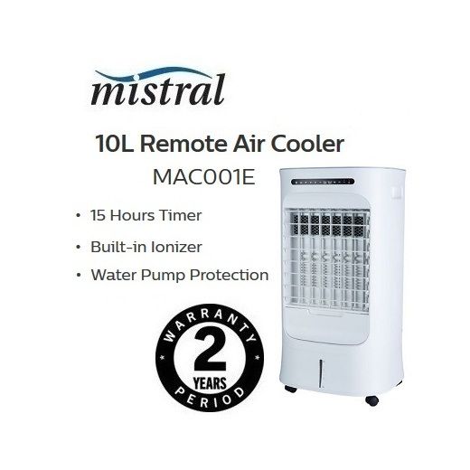 Mistral 10L Air Cooler with Remote Control MAC001E | Lazada Singapore