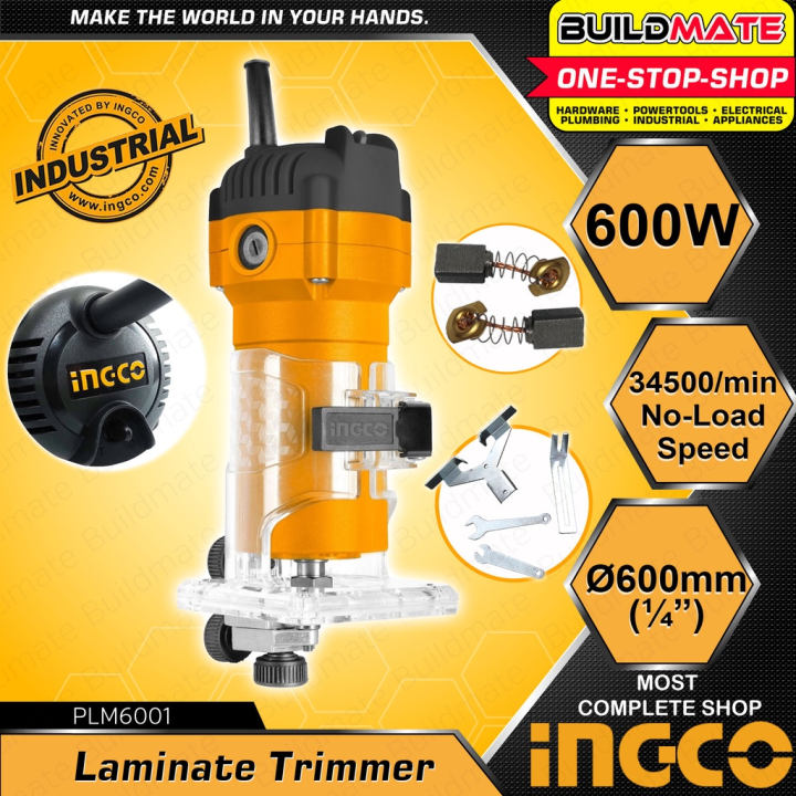 INGCO Laminate Trimmer Palm Router Mini 600W 1/4" PLM6001 MODEL FOR ...