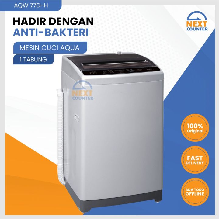 AQUA MESIN CUCI WASHING MACHINE ALAT CUCI PENGERING BAJU 1 TABUNG ...