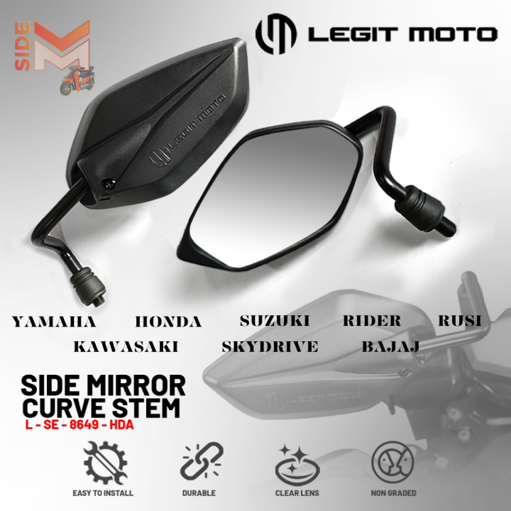 YAMAHA AEROX V2 LEGITMOTO UNIVERSAL WITH ADAPTOR CURVED STEM ORIGINAL ...