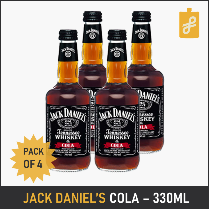 Jack Daniel's Whiskey and Cola 330mL 4 Bottles | Lazada PH