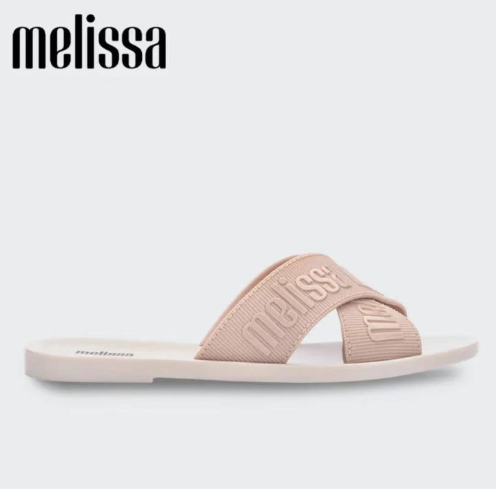 New Design melissa cross strap jelly slippers comfortable outerwear for ...