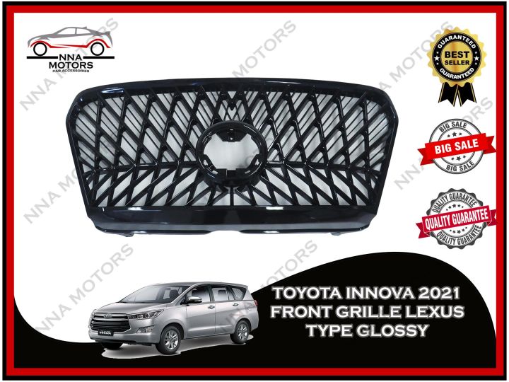 TOYOTA INNOVA 2021+ Front Grille Car Grill Guard All Black | Lazada PH