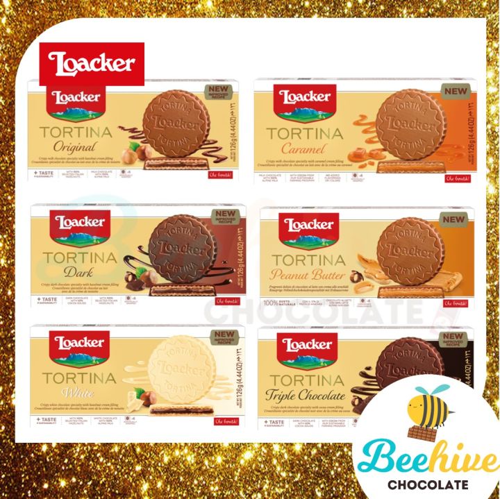 Loacker Tortina Chocolate Wafer 125g - 126g (Assorted Flavours) | Lazada