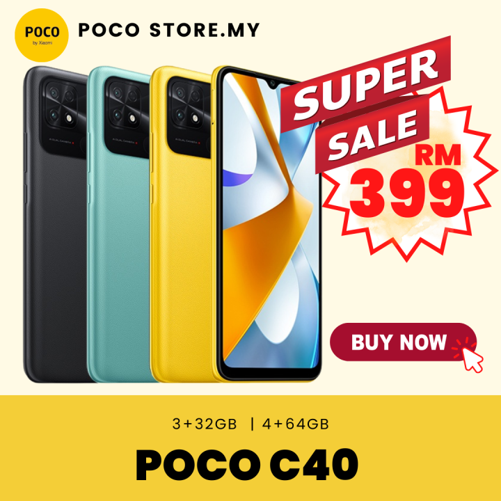 POCO C40 3+32GB/4+64GB6.71" Display/6000mAh/Dual Camera/Octa-core ...