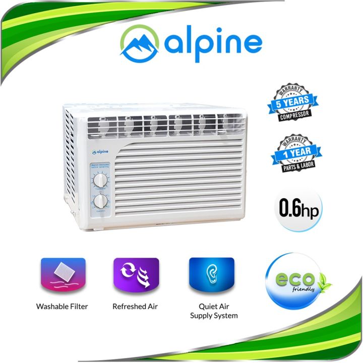 Alpine 0.6 HP Window Type Air Conditioner R410A Refrigerant Non ...