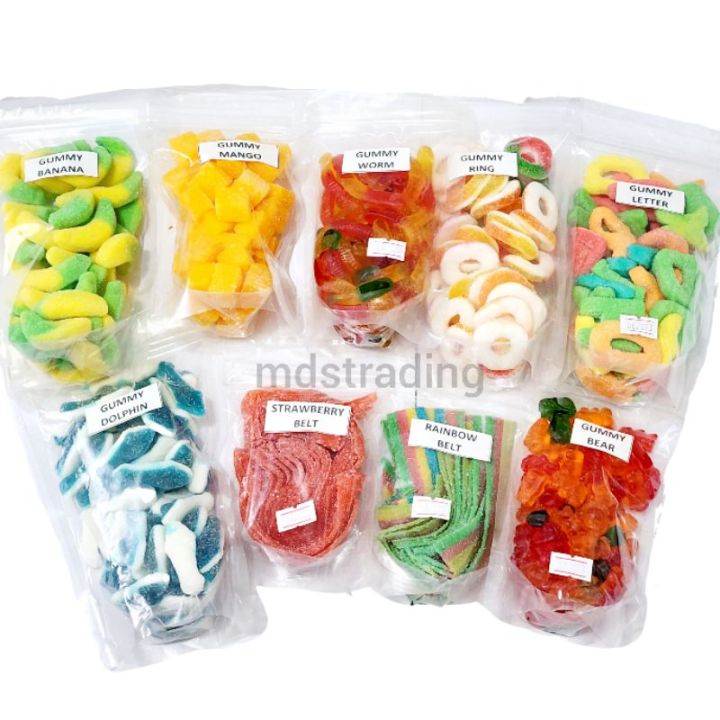 Gummy Candies Jellybean Cola Worms Banana Caterpillar Bear Dolphin ...