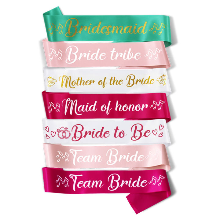 【New Design】Bridal Shower Sash Bride to Be Groom to Be Sash Team Groom ...