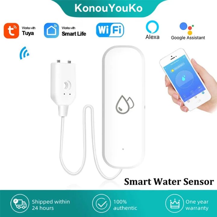 Tuya WiFi Sensor Smart Home Automation Independent Flood Water Level ...