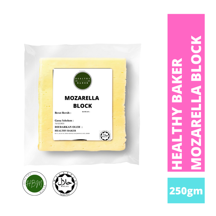 MOZZARELLA BLOCK CHEESE / Blok Keju Mozarela / cheese tarik / Repack ...