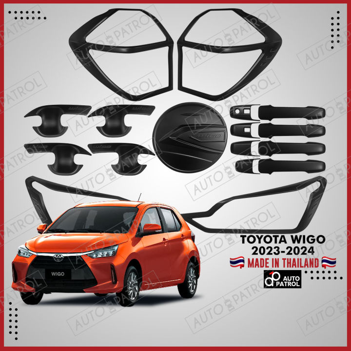 TOYOTA WIGO 2023-2024 v2 Combo Set Garnish Matte black (Made in ...