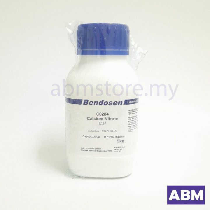 Calcium Nitrate Tetrahydrate CP (1kg) Bendosen, CAS No 13477-34-4 | Lazada